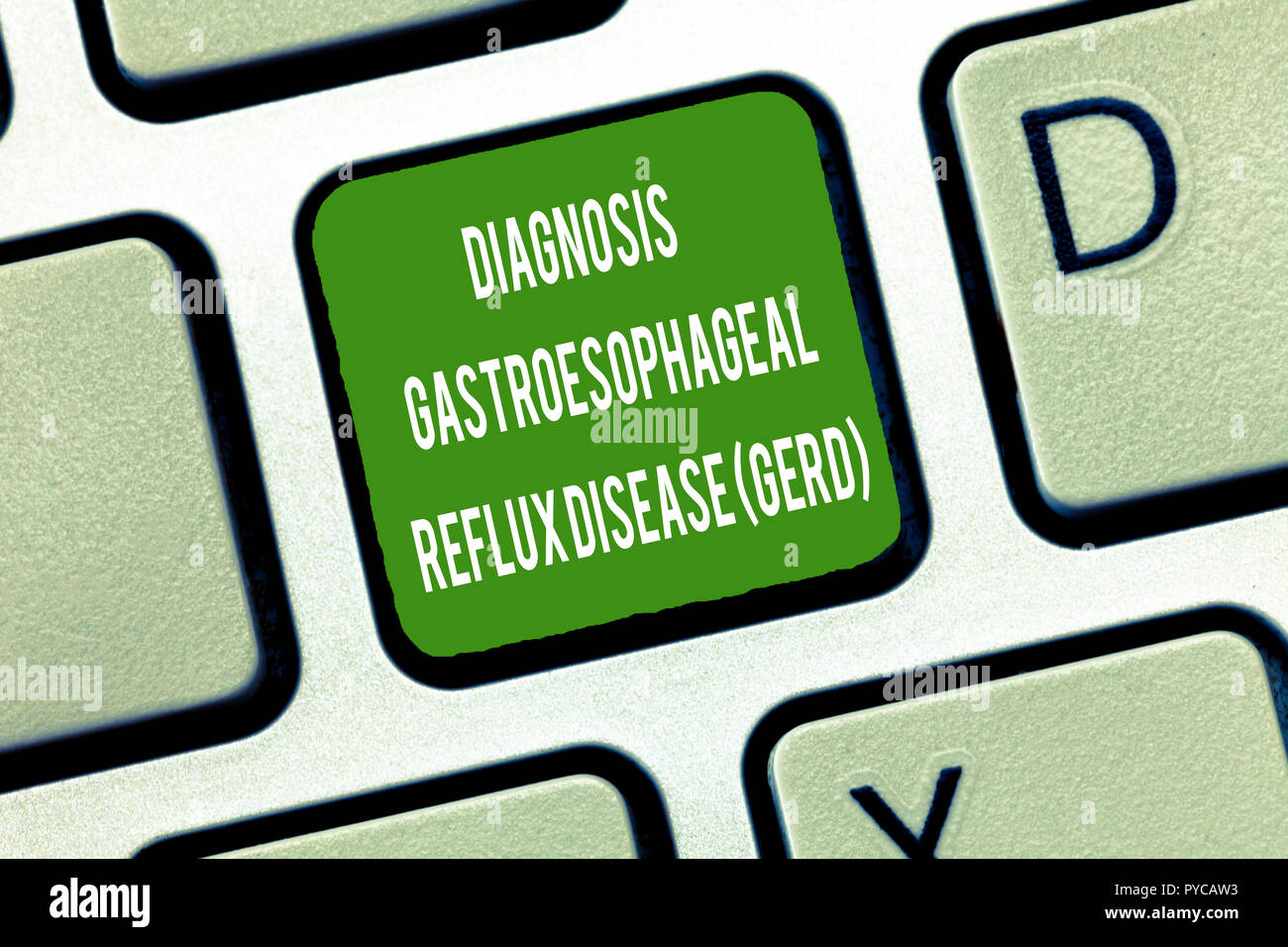 Text sign showing Diagnosis Gastroesophageal Reflux Disease Gerd ...
