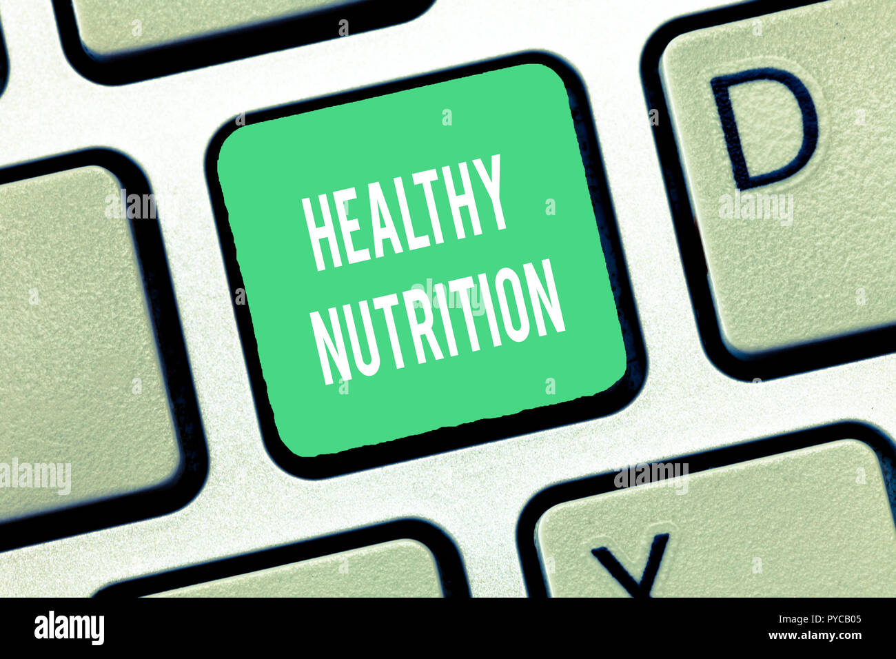 Conceptual hand writing showing Healthy Nutrition. Business photo text ...