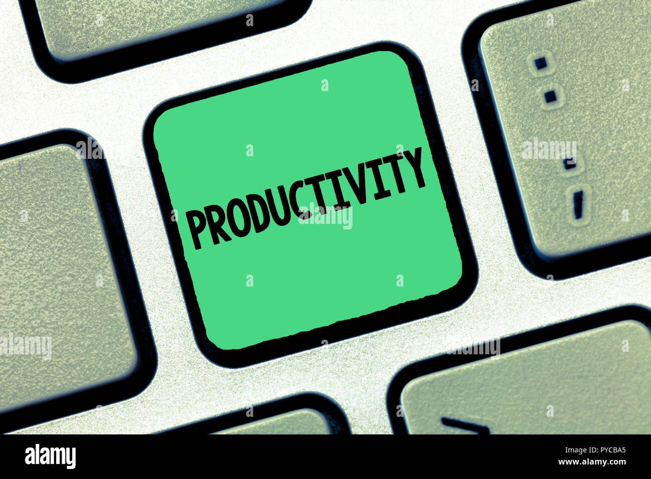 Handwriting Text Writing Productivity Concept Meaning State Or Quality Of Being Productive
