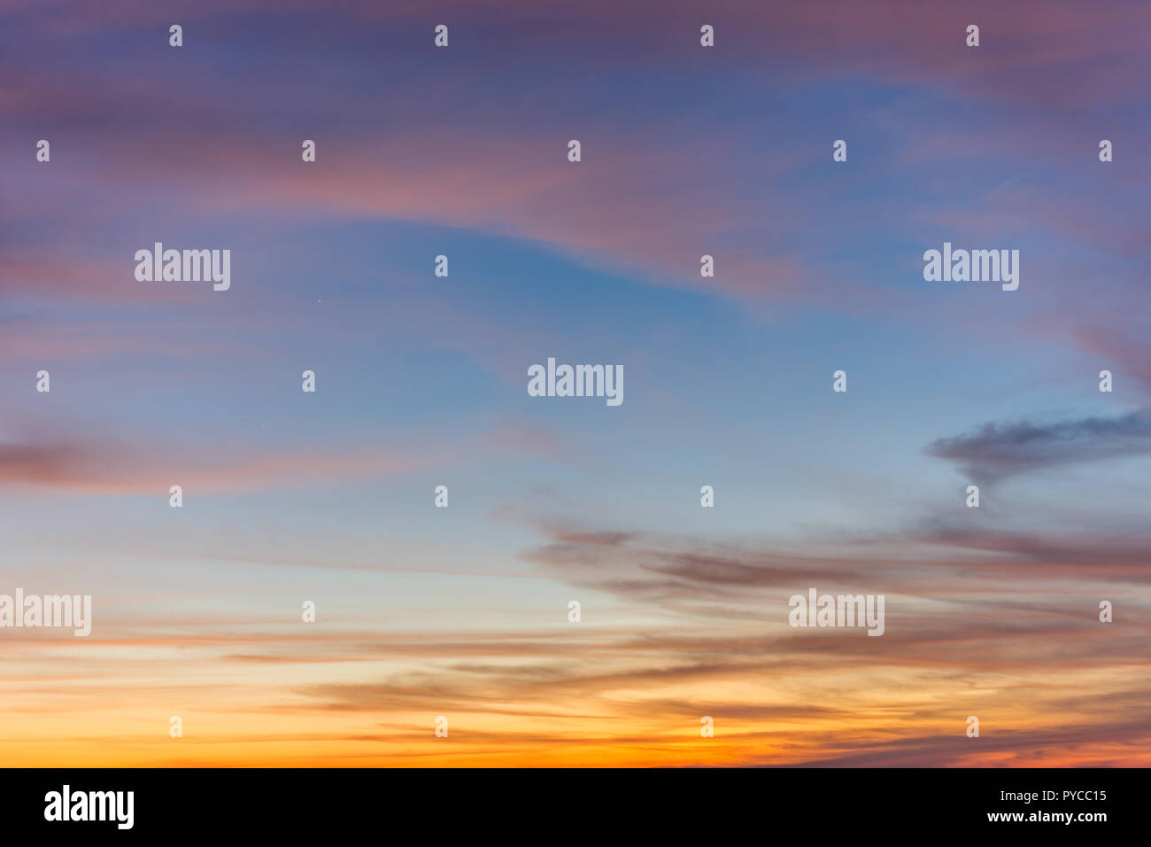 colorful clouds in the sky at sunset Stock Photo - Alamy