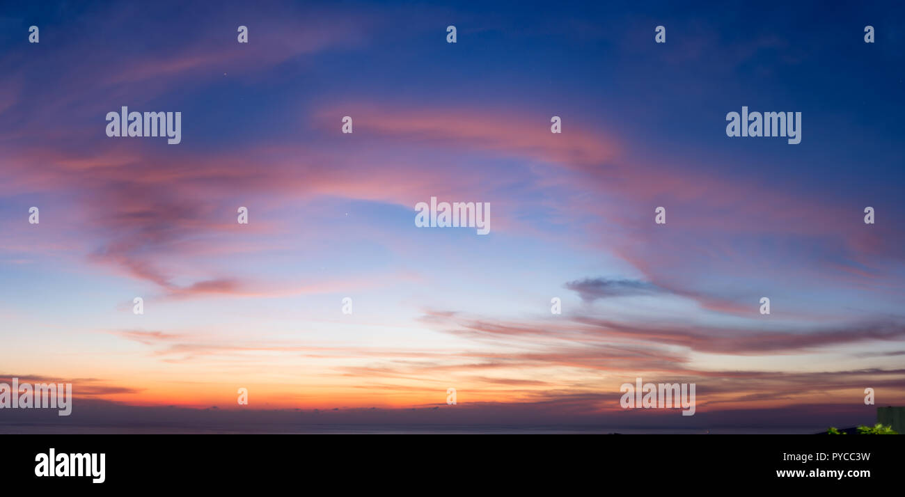 colorful clouds in the sky at sunset Stock Photo - Alamy