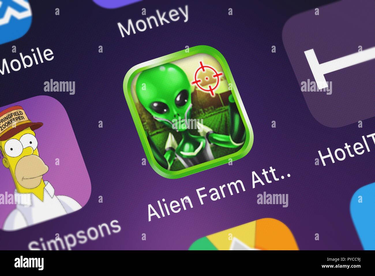 Alien farm attack sniper game free hi-res stock photography and images ...