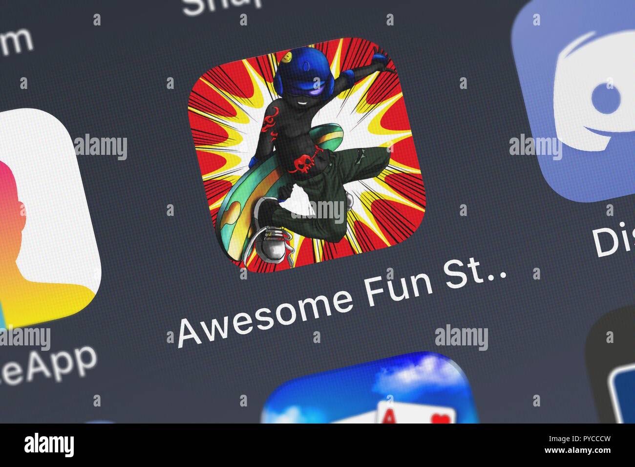 London, United Kingdom - October 26, 2018: The Awesome Fun Stickman ...