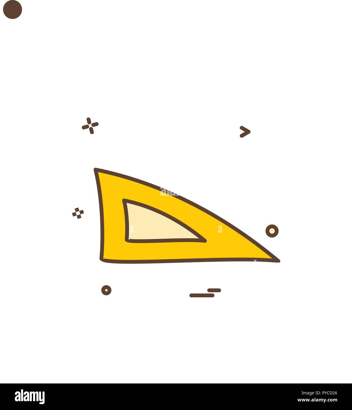 ruler scale triangle icon vector design Stock Vector Image & Art - Alamy