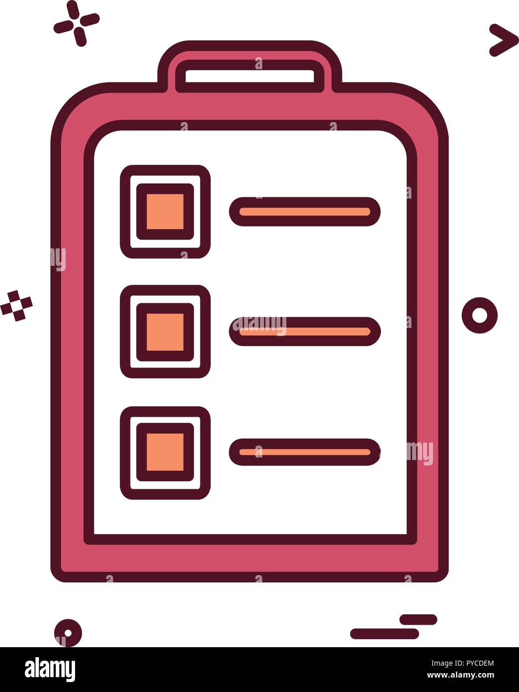 Clipboard icon design vector Stock Vector Image & Art - Alamy