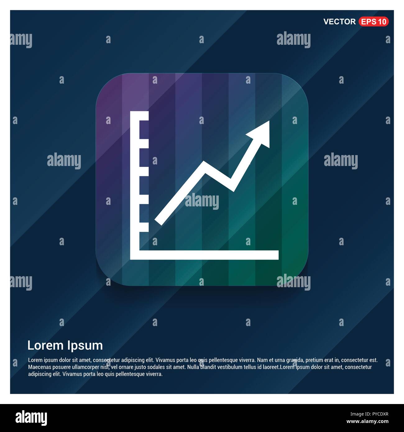 Growing graph icon Stock Vector Image & Art - Alamy