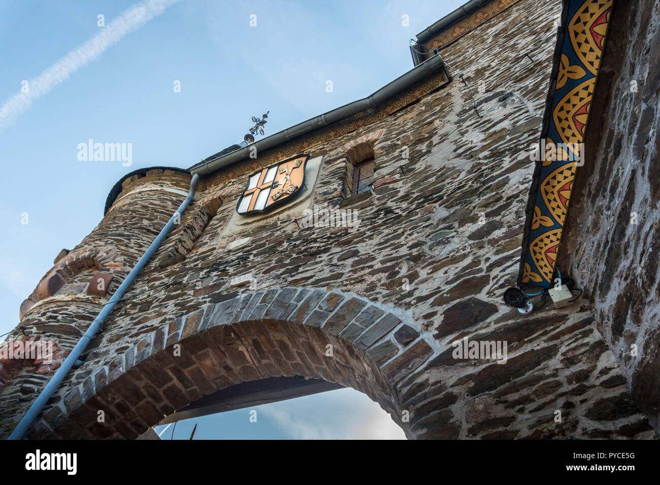 Interior gate at Cochem Castle, Germany Stock Photo - Alamy
