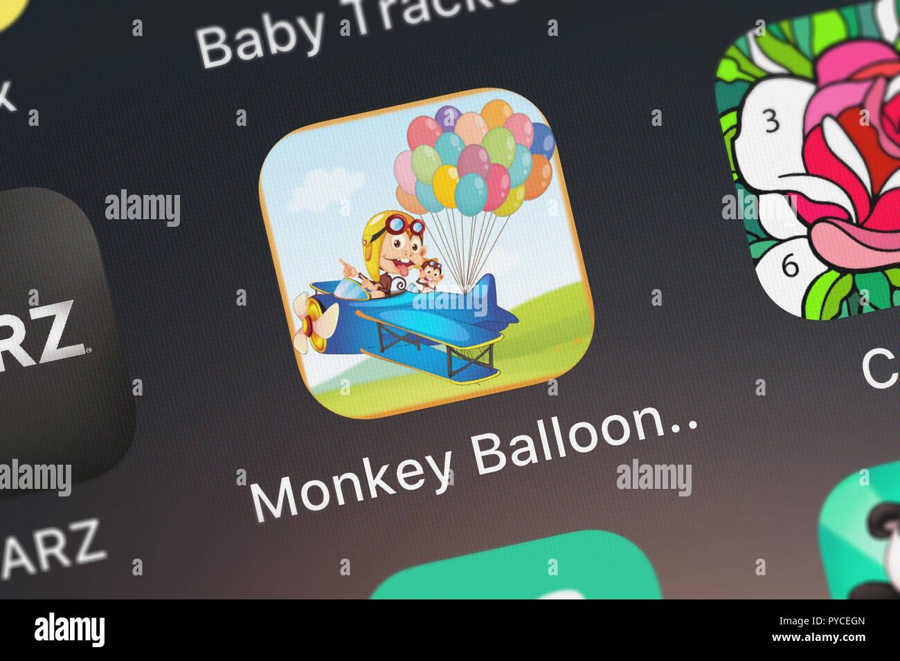 Monkey balloon games hi-res stock photography and images - Alamy
