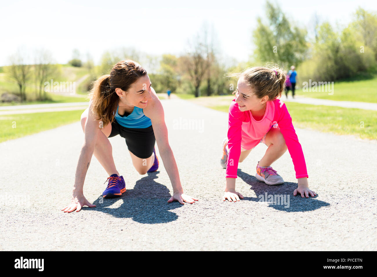 Runner girl happy girl run hi-res stock photography and images - Alamy