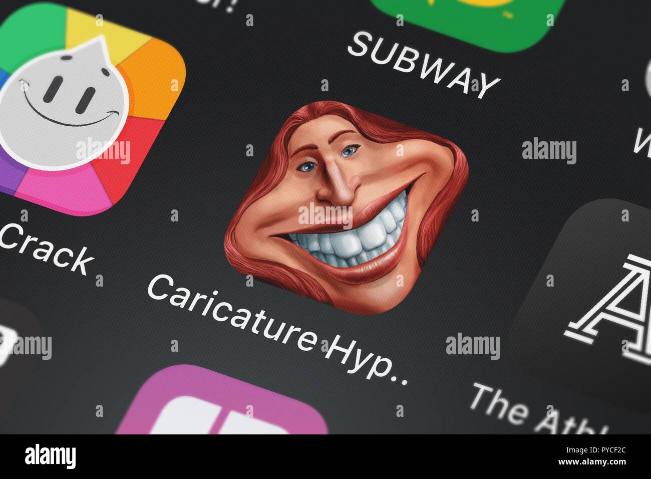 Caricature hyper face morph from photos hi-res stock photography and ...