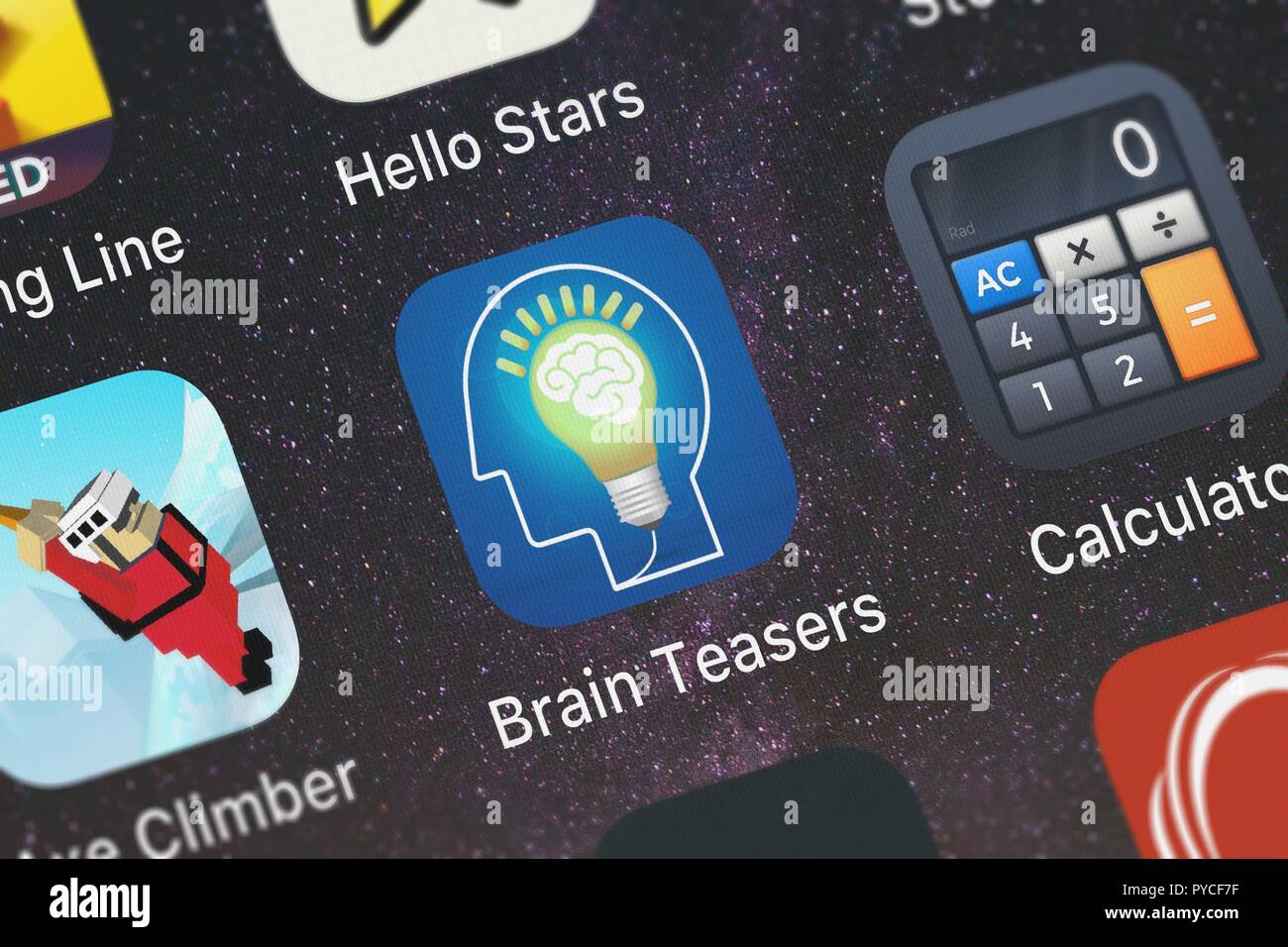 London, United Kingdom - October 26, 2018: Close-up shot of the Brain ...