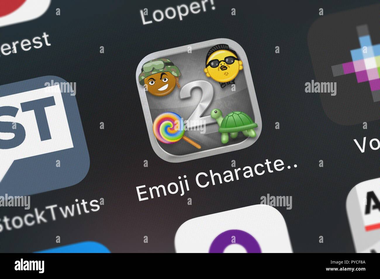 London, United Kingdom - October 26, 2018: Close-up shot of Component ...