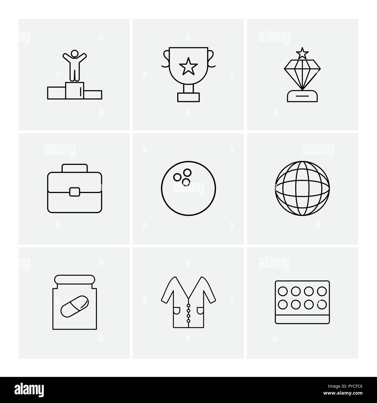 Award Position, Breifcase, Medicine,Trophy , diamond, bowling ball ...