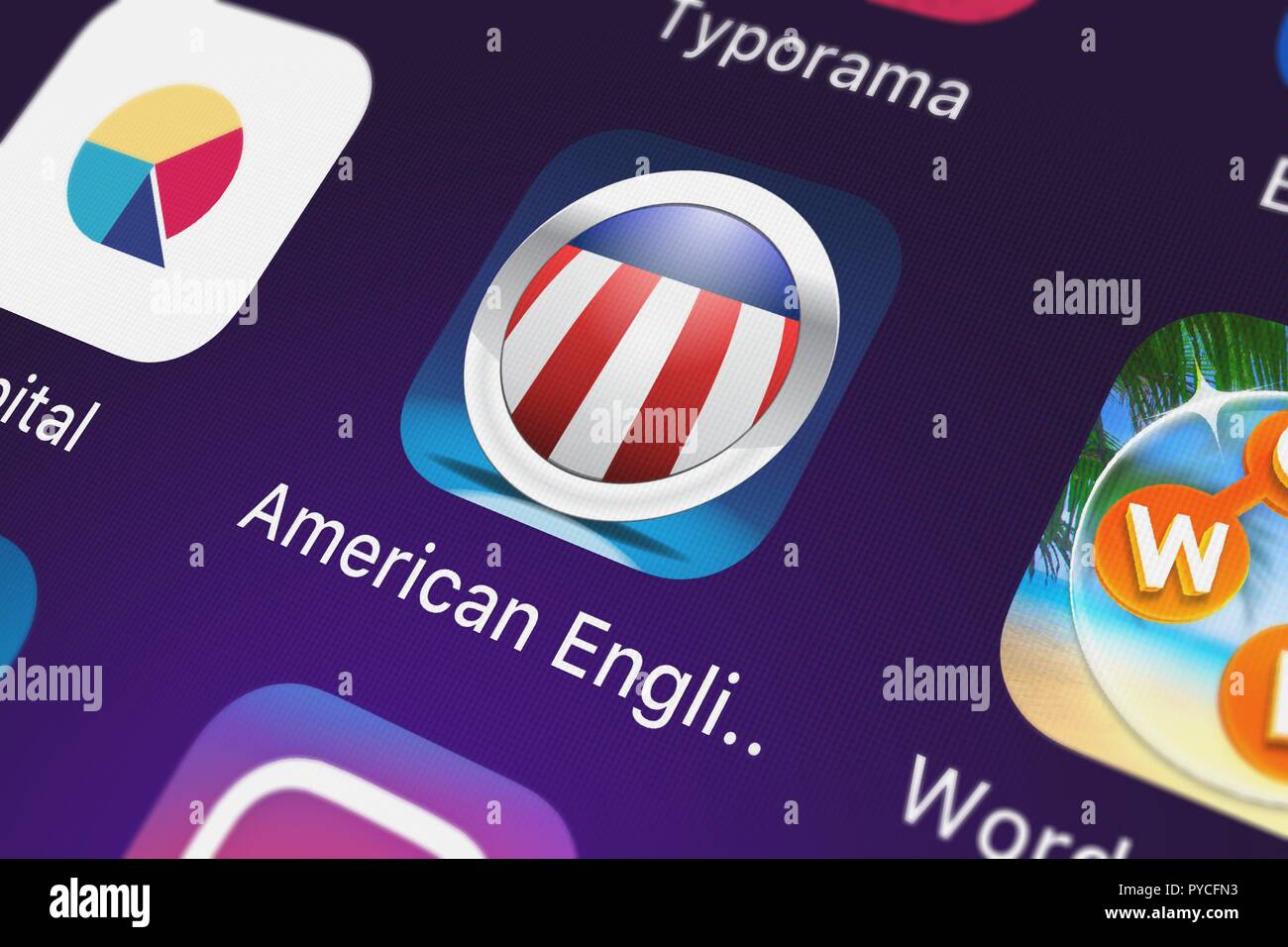 London, United Kingdom - October 26, 2018: Screenshot of Nemo Apps LLC ...