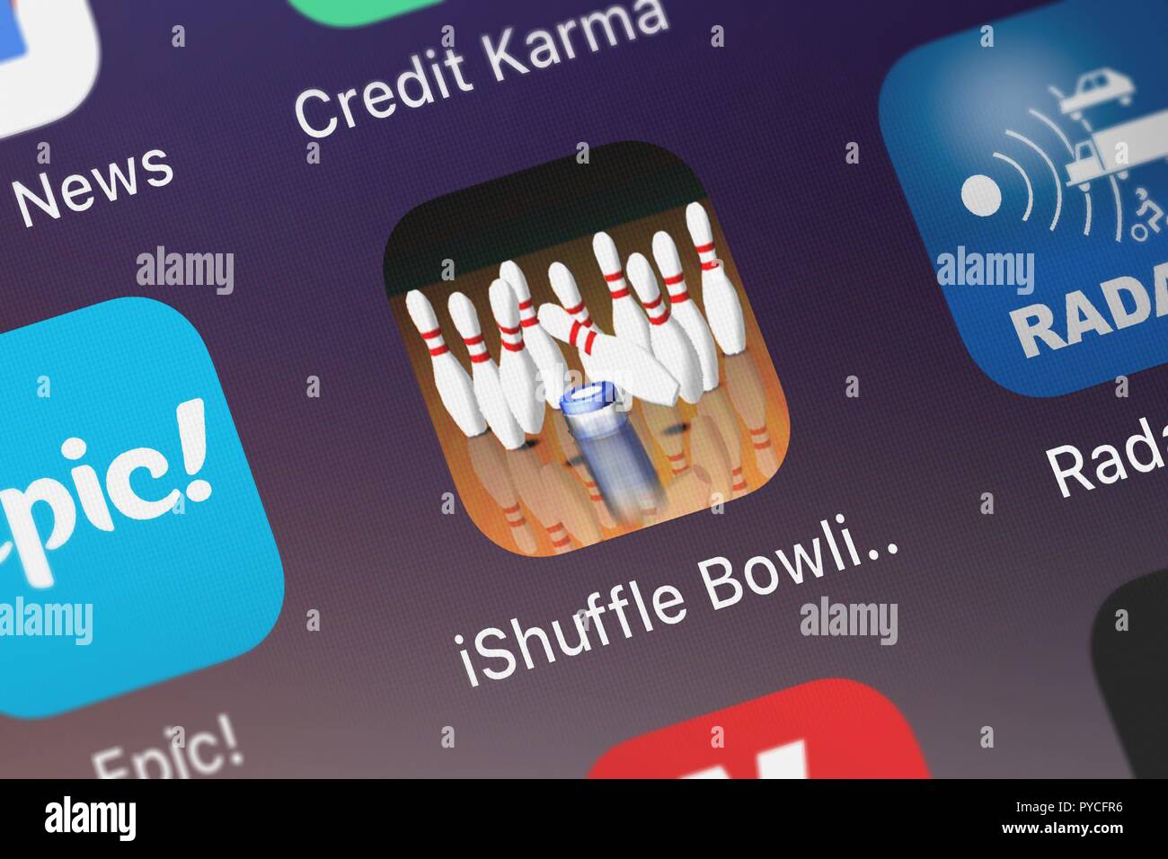 London, United Kingdom - October 26, 2018: Close-up shot of Bakumens ...