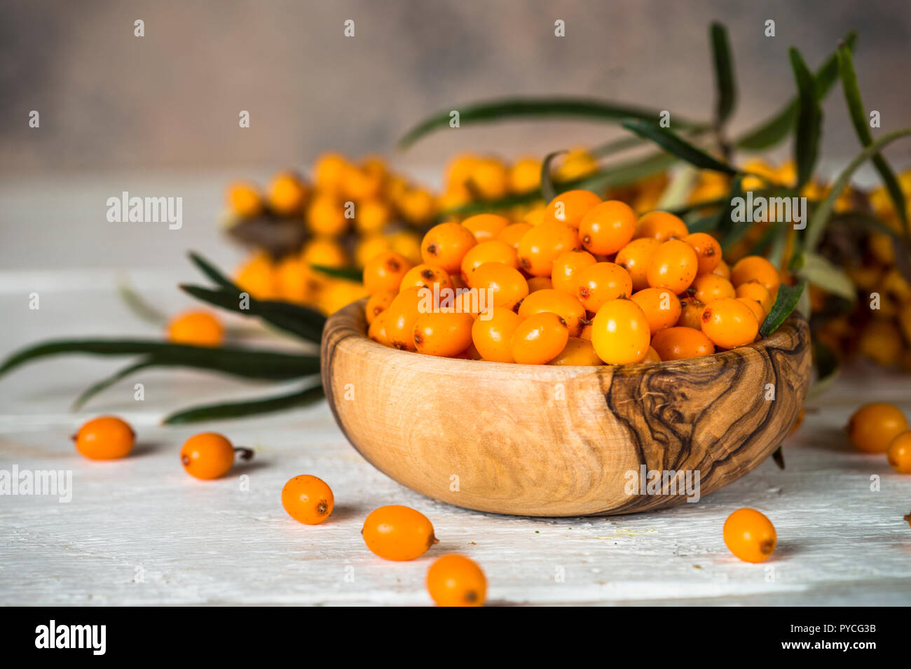 Berries honey sea buckthorn hi-res stock photography and images - Alamy