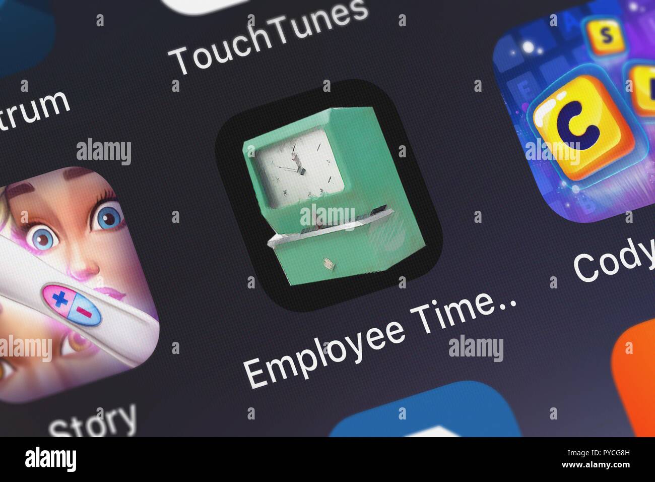 Employee time tracking clock in clock out hi-res stock photography and ...