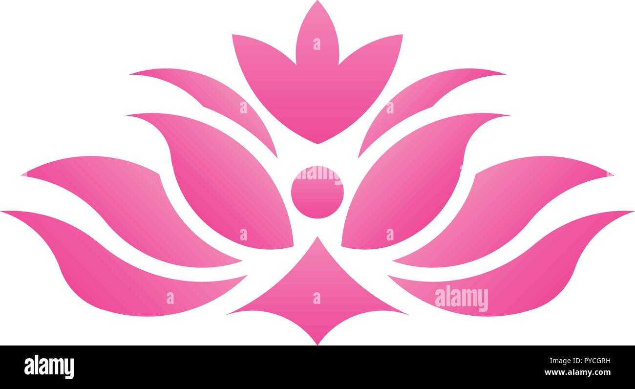 Pink lotus flower, business vector logo Stock Vector Image & Art - Alamy