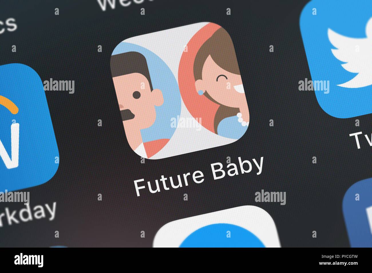 London, United Kingdom - October 26, 2018: Screenshot of the My Future ...