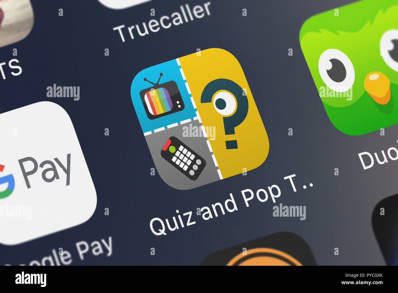 Quiz and pop trivia tv stars quizcraze challenge hi-res stock ...