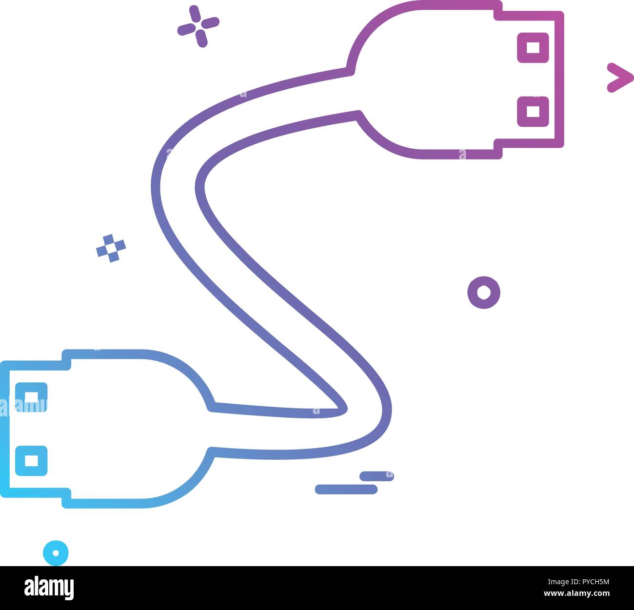 Wire icon design vector Stock Vector Image & Art - Alamy