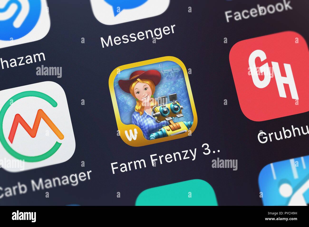 London, United Kingdom - October 26, 2018: Close-up shot of the Farm ...