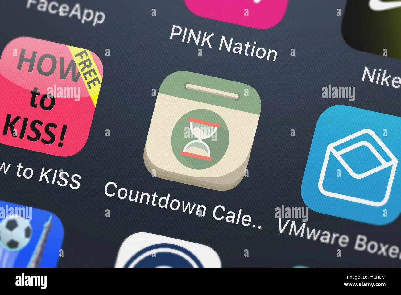 London, United Kingdom - October 26, 2018: Icon of the mobile app ...