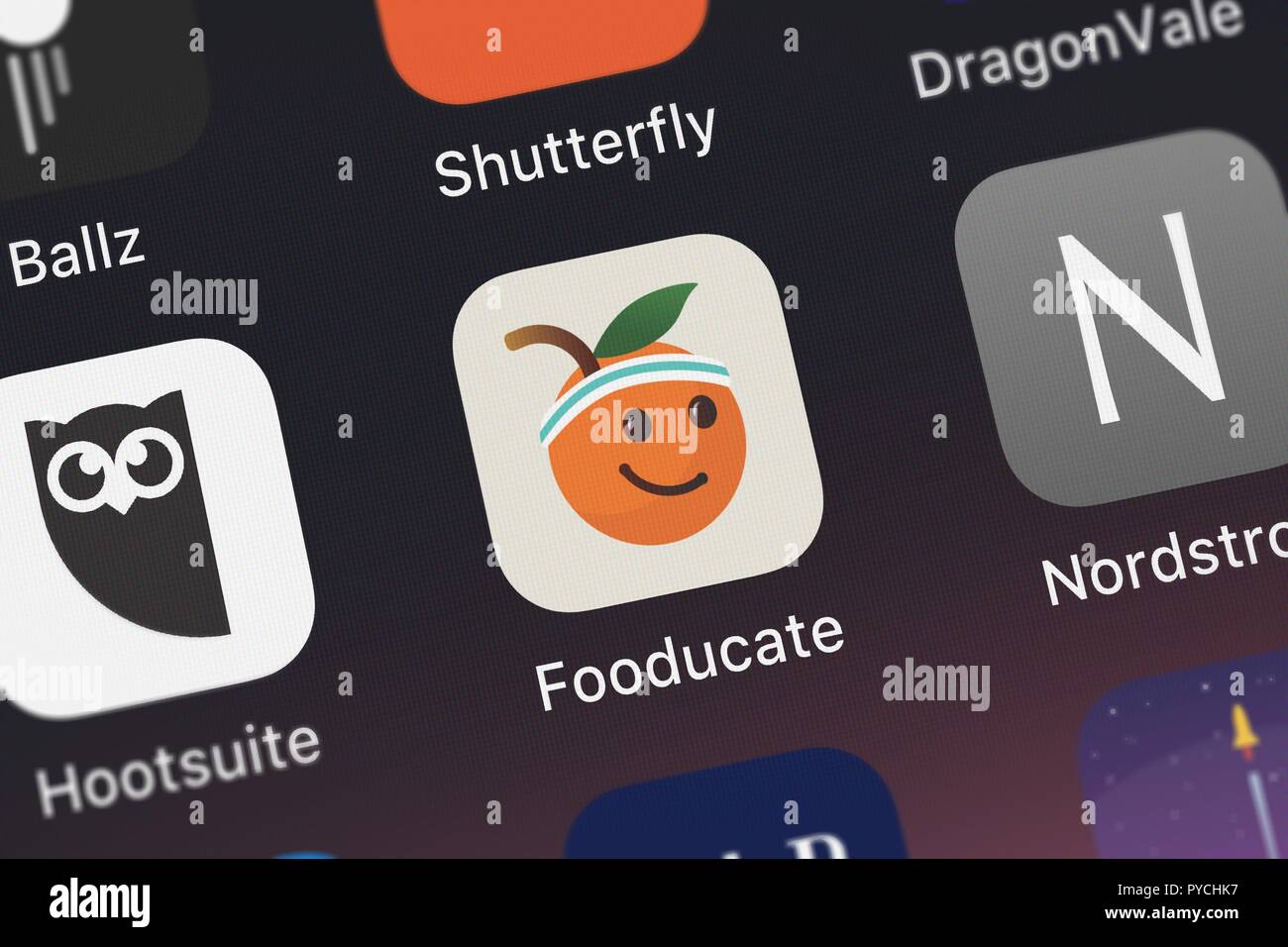 London, United Kingdom - October 26, 2018: Screenshot of Fooducate, Ltd ...