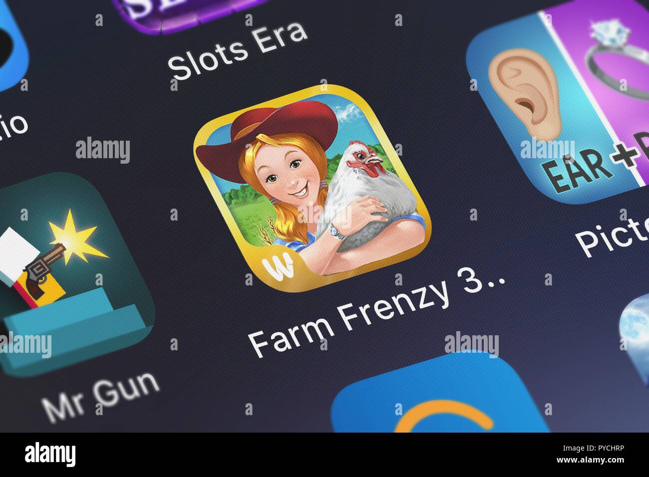 London, United Kingdom - October 26, 2018: The Farm Frenzy 3. Farming ...