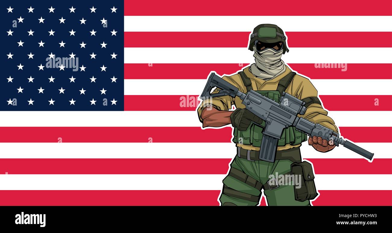 Navy american flag Stock Vector Images - Alamy