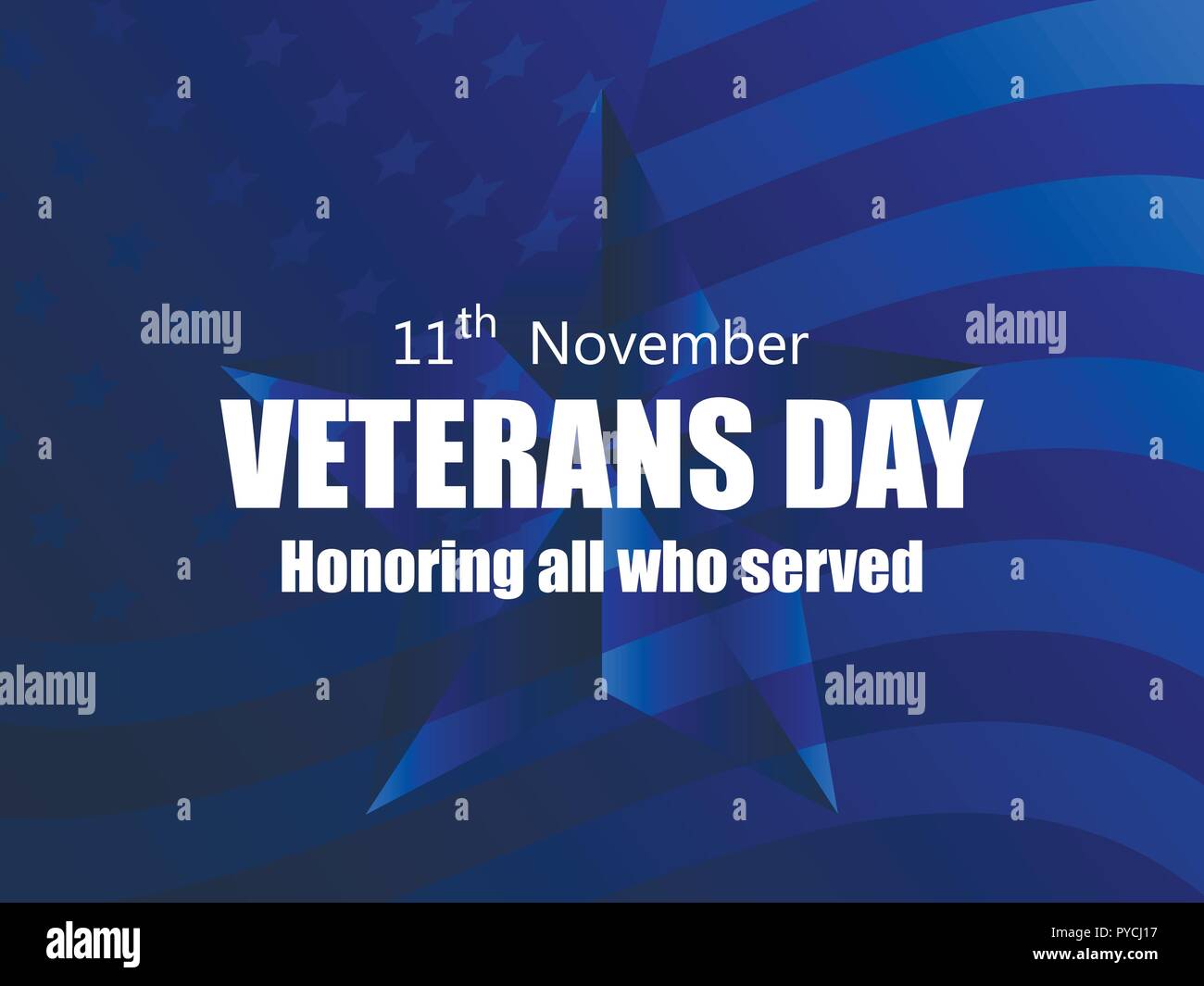 Happy Veterans Day 11th of November. Honoring all who served. Greeting ...