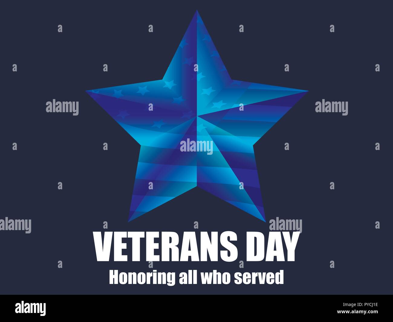 Veterans Day 11th of November. Honoring all who served. Red five ...