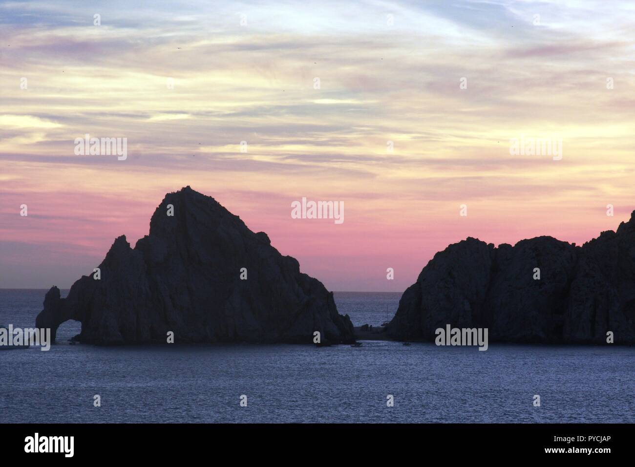 Sunset in Cabo Stock Photo - Alamy