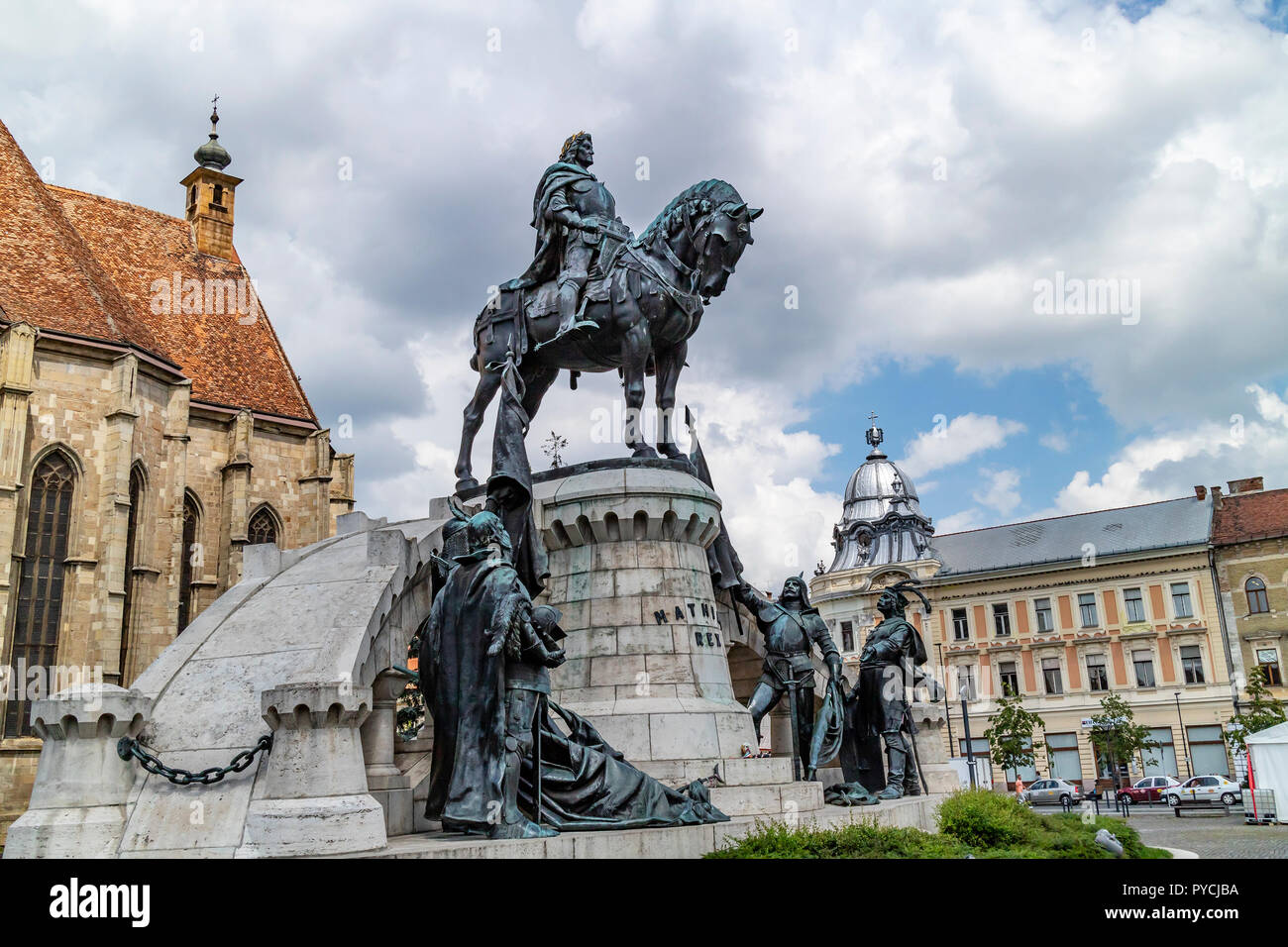 Equestrian statue of matthias corvinus hi-res stock photography and ...