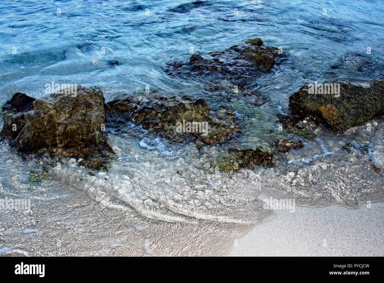 water over rocks Stock Photo - Alamy