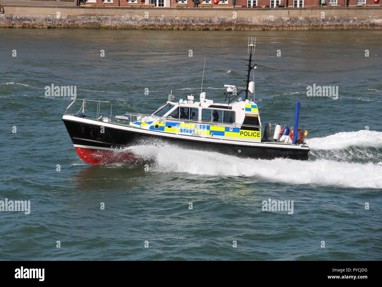 The MoD police launch Loyalty operating from Portsmouth, UK, May 2018 ...