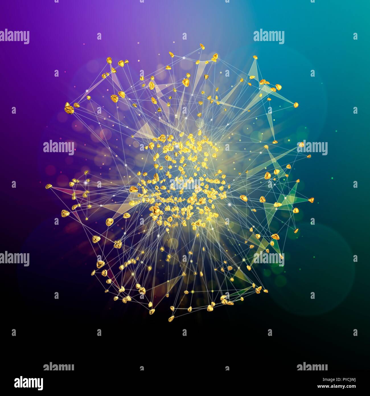 Abstract geometric structure, illustration Stock Photo - Alamy