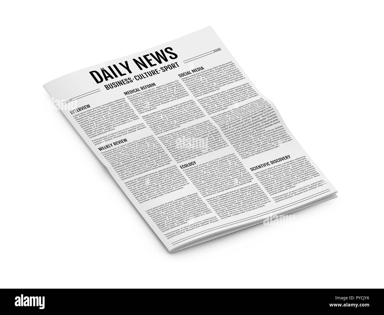 Newspaper illustration hi-res stock photography and images - Alamy