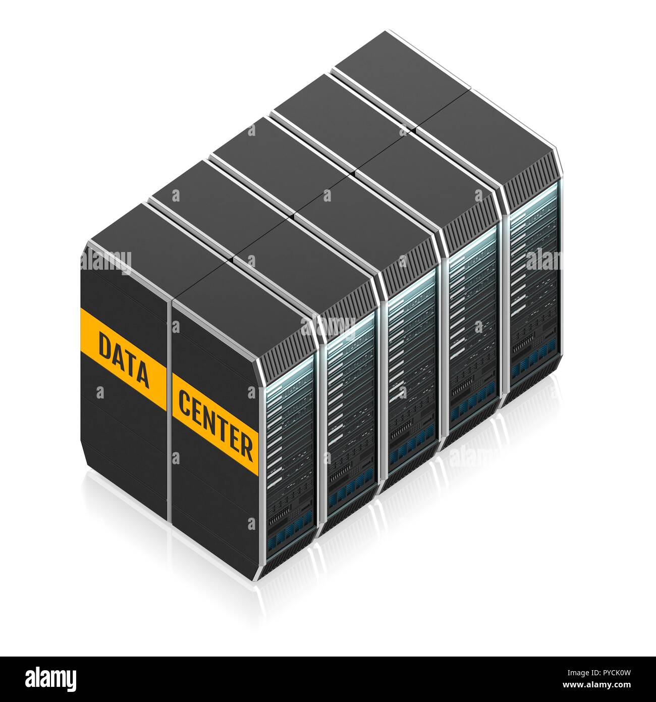 Data centre, illustration Stock Photo - Alamy