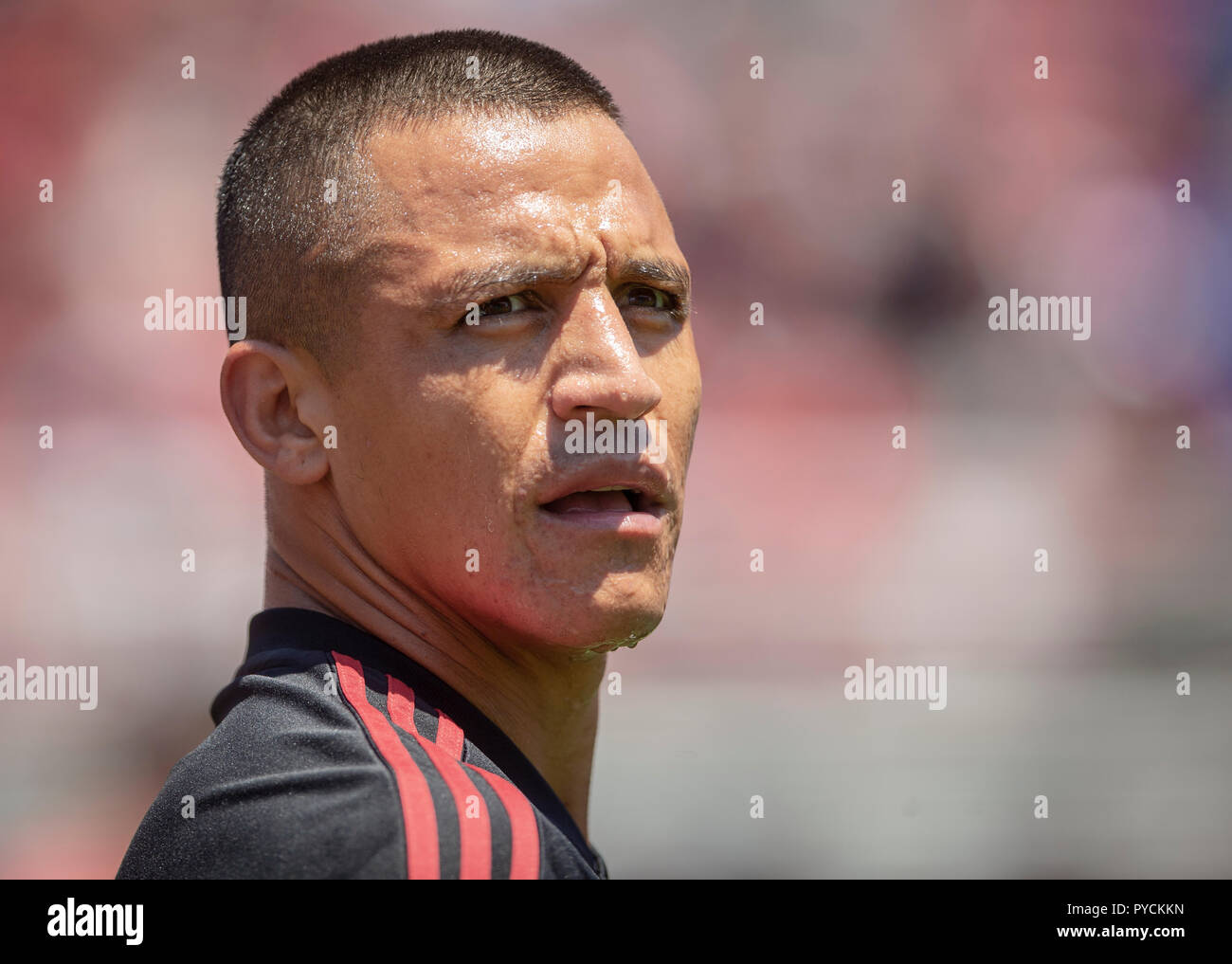 Manchester United forward Alexis Sánchez Stock Photo - Alamy
