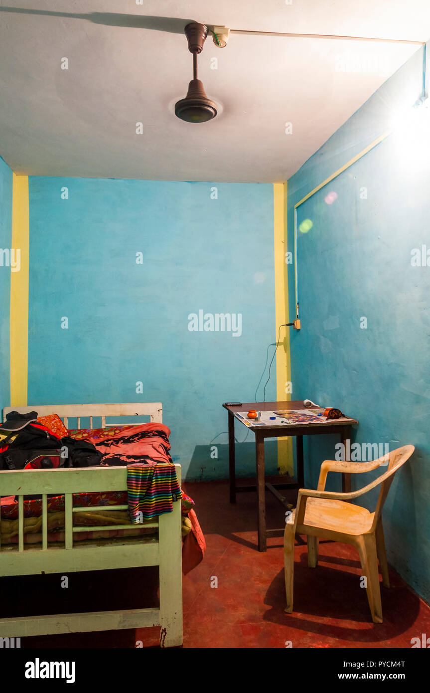 Here you can see a standard, low quality and service free, cheap room ...