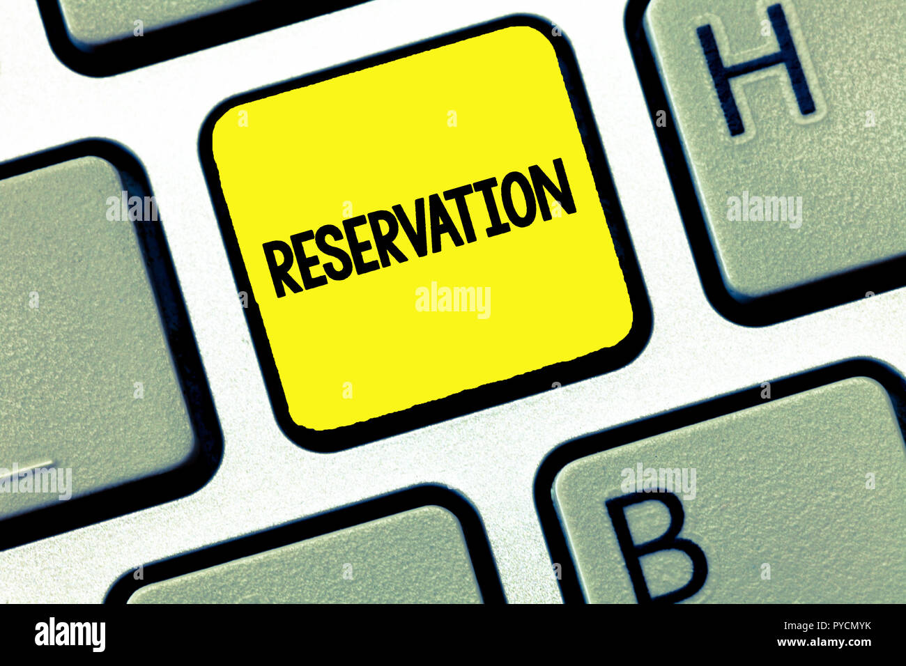 Word writing text Reservation. Business concept for Arrangement made so ...