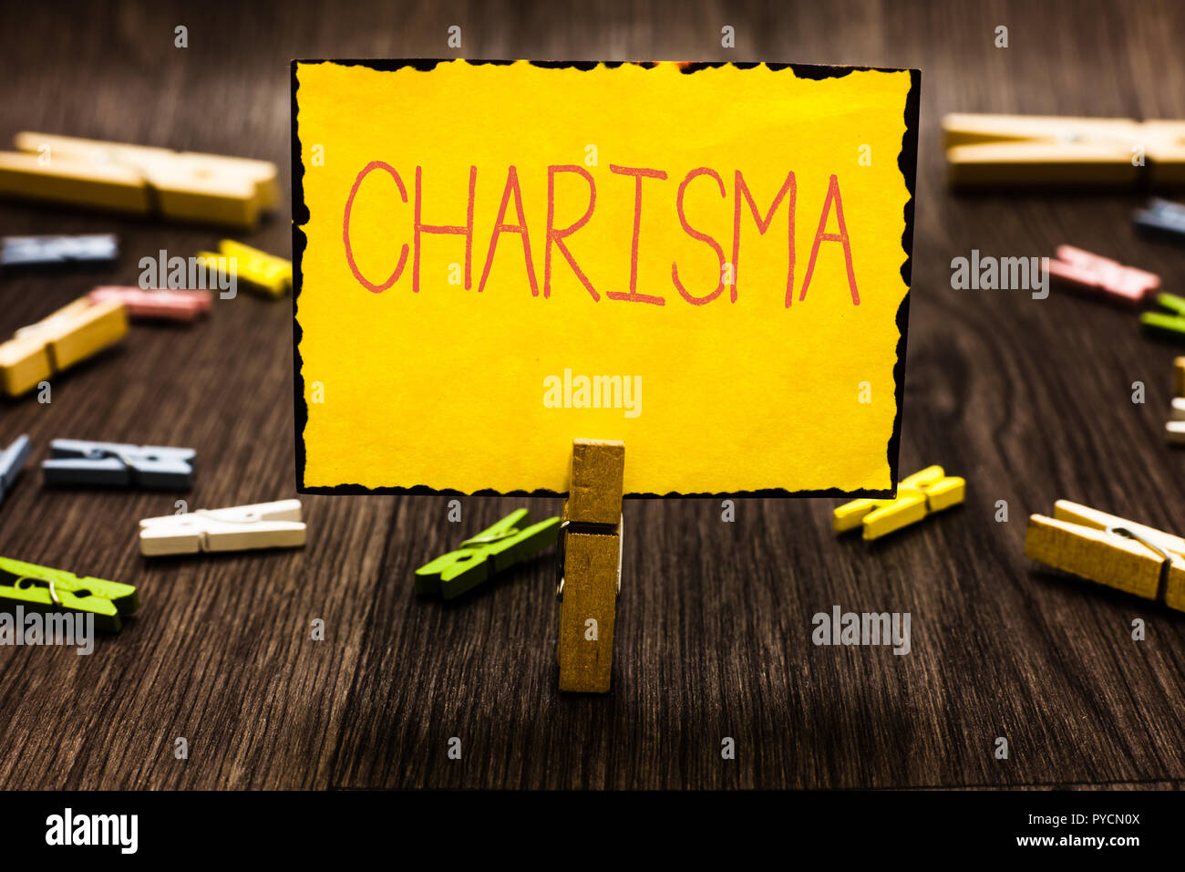 Handwriting text Charisma. Concept meaning compelling attractiveness or ...