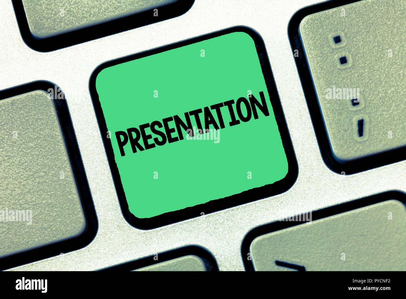 Handwriting text writing Presentation. Concept meaning Speech or talk ...