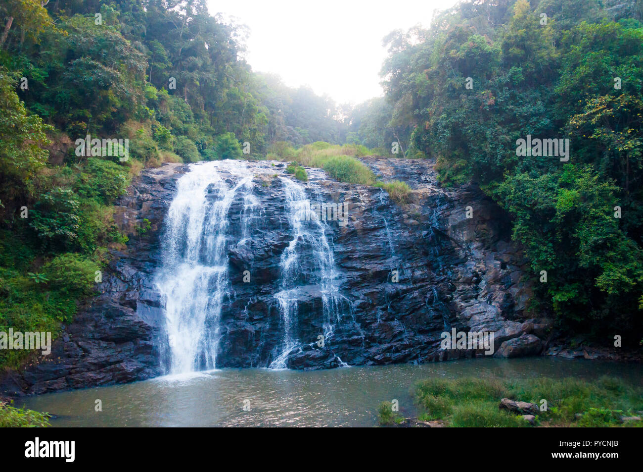 Abbey Falls lies amidst the mountains of Western Ghats around 8 km away ...