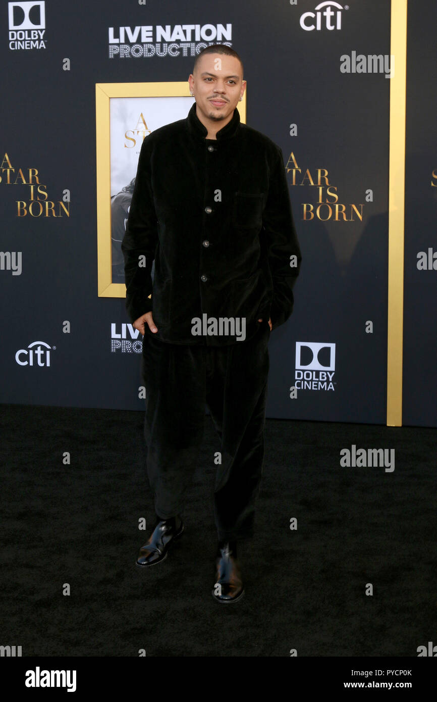 A Star is Born premiere in Los Angeles Featuring: Evan Ross Where: Los ...