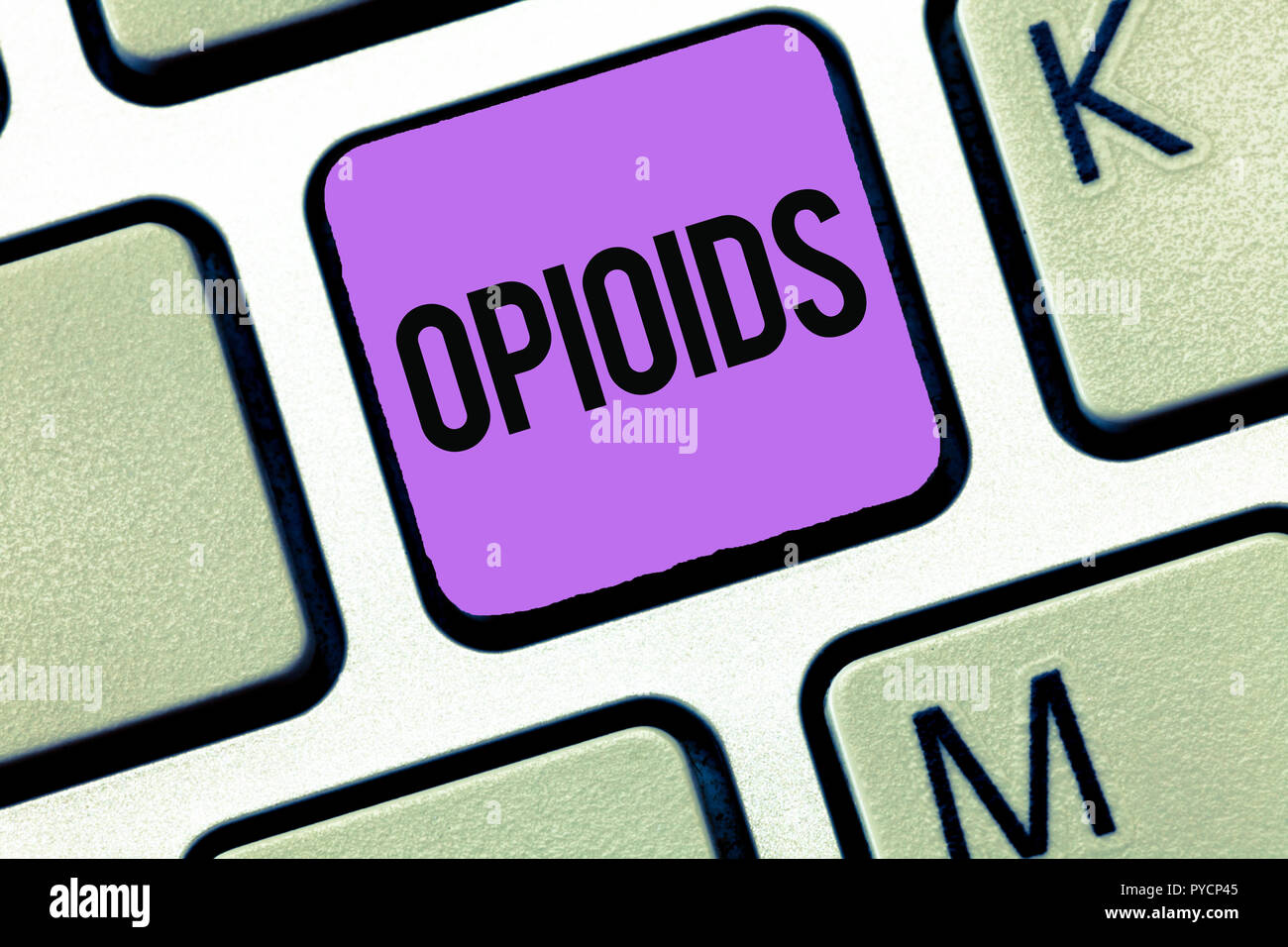 Conceptual hand writing showing Opioids. Business photo showcasing ...