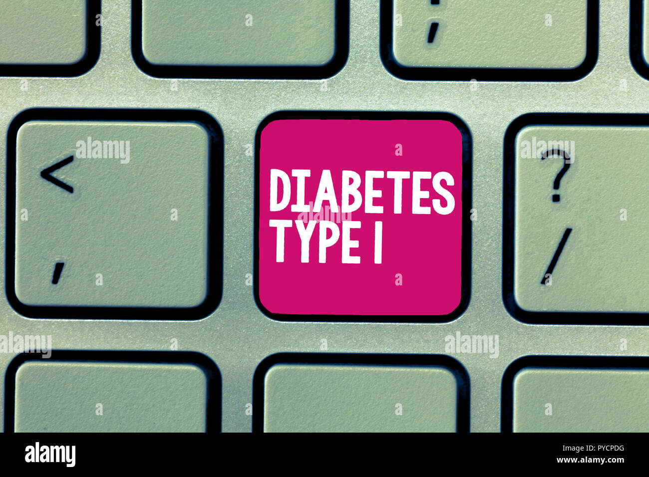 Conceptual hand writing showing Diabetes Type 1. Business photo ...