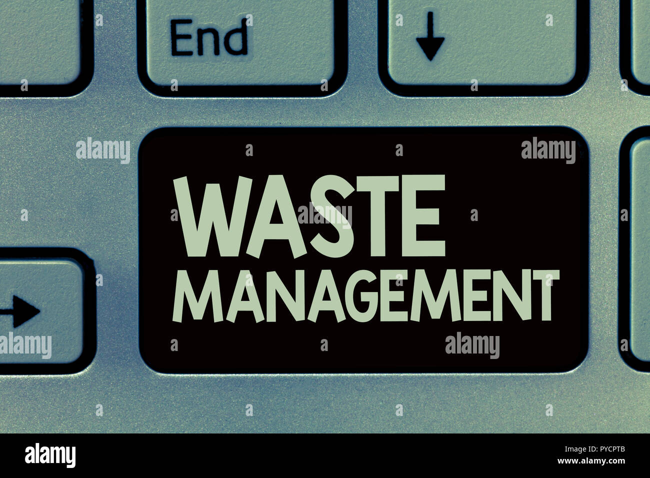 Handwriting text writing Waste Management. Concept meaning actions ...