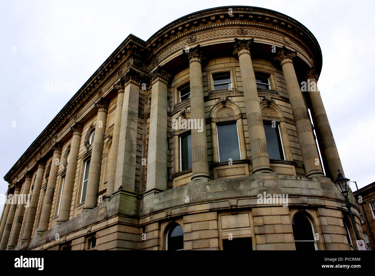 The Town Hall, a Grade 1 listed building, in the middle of Todmorden ...